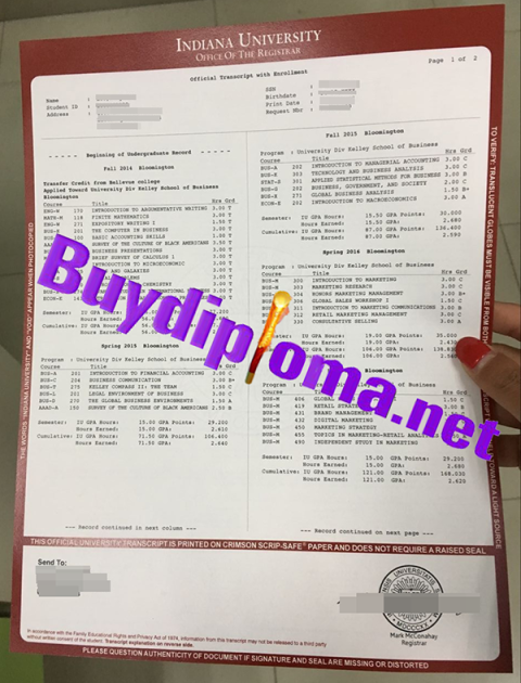 How to Buy Fake Indiana University Transcript? | Fake College Diploma ...