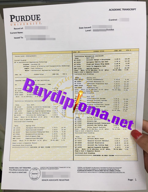 Where Can I Buy Fake Purdue University Transcript Certificate? | Fake ...