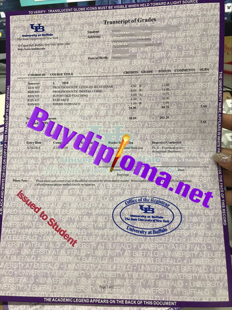 Who Needs to Buy Fake Transcript of State University Of New York At Buffalo? | Fake College ...