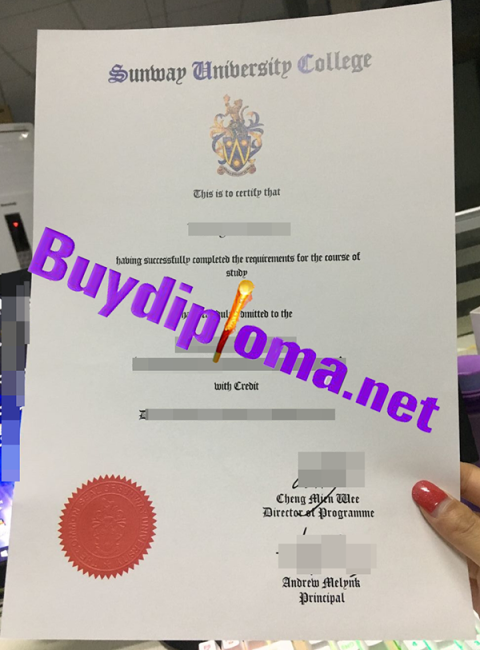 Where Can I Buy Fake Sunway University College Degree Certificate ...