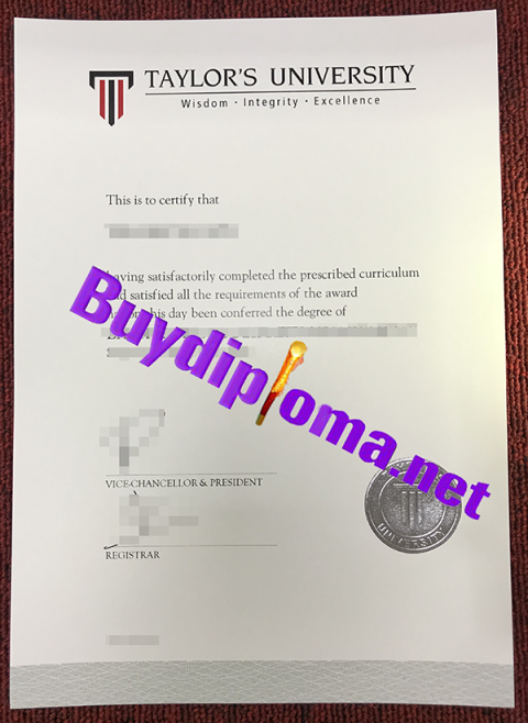 How Can I Shopping Fake Taylor’s University Degree? | Fake College ...