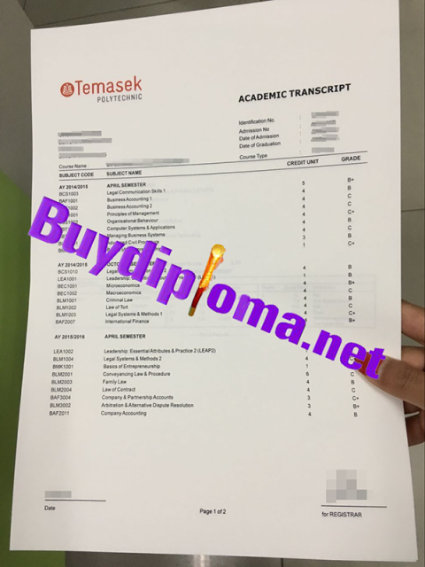 When Do People Have To Buy Fake Temasek Polytechnic Singapore ...