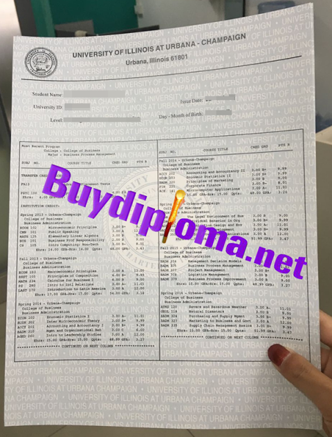 How to Buy Fake University of Illinois Transcript? | Fake College ...