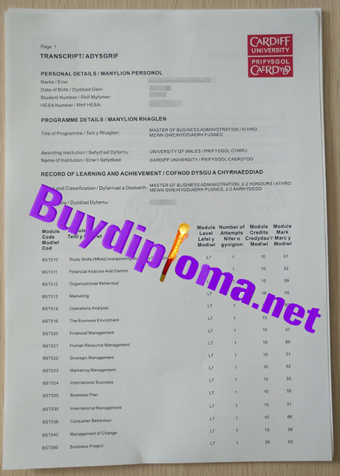 How Much Does A Fake Cardiff University Transcript Cost? | Fake College Diploma, Fake Degree ...