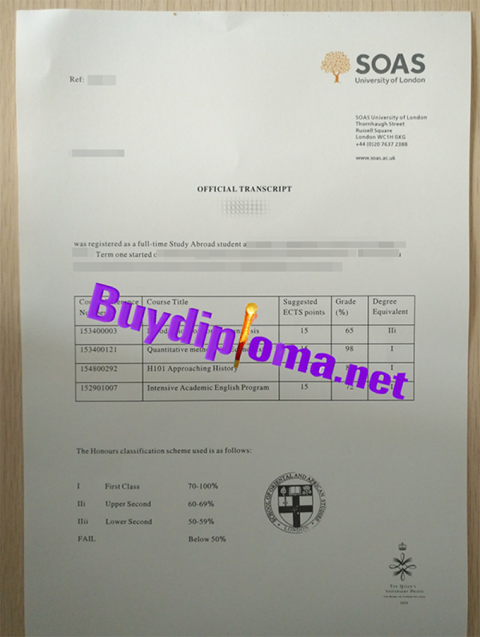 Whose Fake SOAS University of London Transcript Is The Best Quality ...