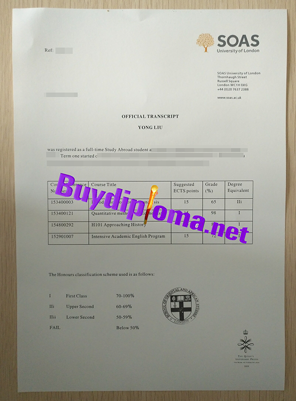 Whose Fake SOAS University of London Transcript Is The Best Quality ...