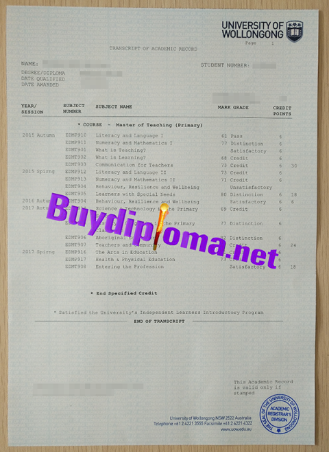 How Can I Shopping Fake University of Wollongong Australia Transcript ...